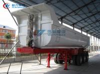China ADR Standard 3 Axle Side Dump Semi Trailer 25m3 40 Ton Payload for sale