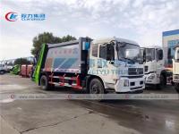 China Dongfeng 8 Ton Left Hand Drive Garbage Compactor Truck 12CBM 180HP for sale
