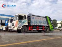 China Dongfeng 8 Ton Left Hand Drive Garbage Compactor Truck 12CBM 180HP for sale