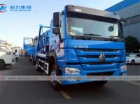 China RHD Howo 8m3 10m3 Skip Loader Container Garbage Truck 10 Tons for sale