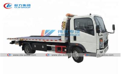 China Sinotruk HOWO 4X2 Platform Towing Truck 4T for Road Rescue for sale