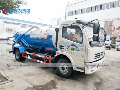 China Dongfeng 120HP 6cbm Vacuum Sewage Suction Truck for sale