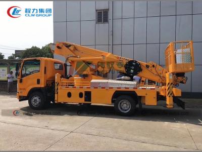 Cina Camion diritto della piattaforma di lavoro aereo dell'asta di Isuzu 98HP in vendita