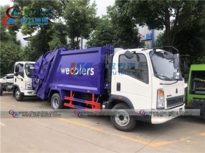 Cina Camion compresso del compattatore di rifiuti di auto di HOWO 5000L in vendita