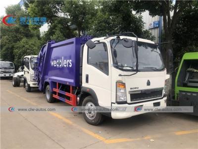 Cina Camion compresso del compattatore di rifiuti di auto di HOWO 5000L in vendita