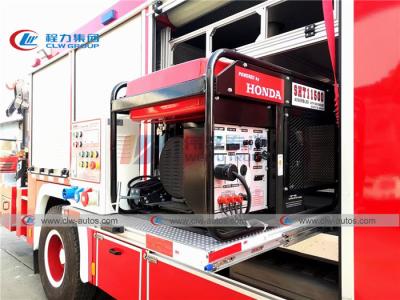 China Howo 4x2 Emergency Rescue Fire Truck With Folding Crane for sale