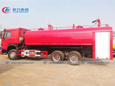 China Euro II Sinotruk Howo 3 Axles 20T Fire Brigade Truck for sale
