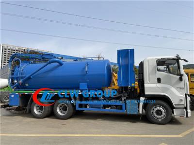 China De Vrachtwagen van ISUZU GIGA 18 Ton Combined Vacuum Sewer Jetting Te koop