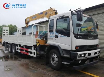 China Left Hand Drive Isuzu 6X4 Truck Mounted Telescopic Crane for sale