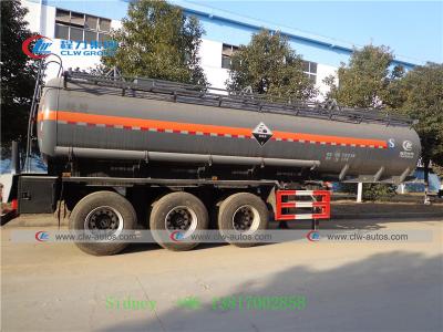 China 24000L 3 Axle Hydrochloric Acid Sulfuric Acid Liquid Tank Trailer for sale