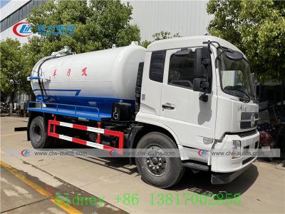 China 4X2 Dongfeng Vacuum Sewage Suction Truck With 10cbm Tank for sale