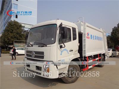 Cina Dongfeng Tientsin DFAC 14 camion del compattatore di rifiuti 15 16cbm in vendita