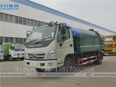 China Foton Forland 8000L 4X2 Vacuum Sewage Suction Truck for sale