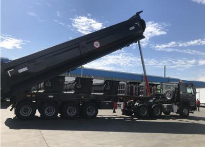 China Front Axle Liftable 50t 60t Tipper Trailer With Air Bag Suspension for sale