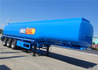 China FUWA Axle 42cbm Fuel Tank Trailer With 3 Compartments for sale