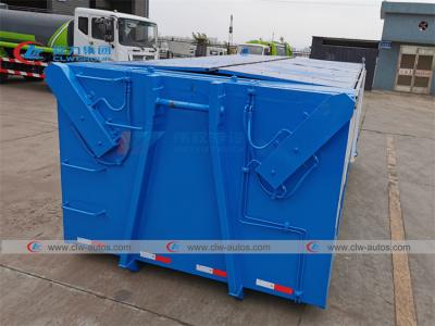 China Sinotruk 10t Hook Lift Garbage Truck With Hydraulic Tipping Box for sale