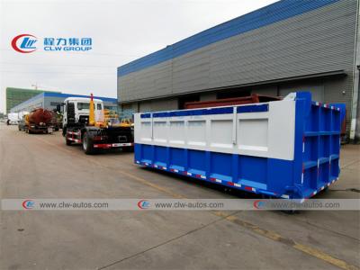 China Sinotruk 10t Hook Lift Garbage Truck With Hydraulic Tipping Box for sale