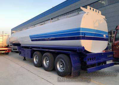 China 45m3 Tri Axle Q235 Carbon Steel Fuel Truck Trailer for sale