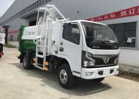 China Dongfeng 4x2 Side Loading Bin Waste Compactor Truck 5000kg Capacity 190hp for sale