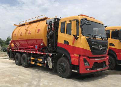 China Dongfeng Tianlong 6X4 16cbm Vacuum Sewer Jetting Truck for sale