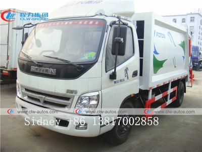 Cina Camion di immondizia del compattatore di Foton Ollin 8cbm 4X2 per la raccolta di rifiuti della città in vendita