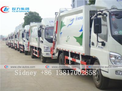 Cina Camion di immondizia del compattatore di Foton Ollin 8cbm 4X2 per la raccolta di rifiuti della città in vendita