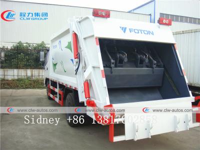 Cina Camion di immondizia del compattatore di Foton Ollin 8cbm 4X2 per la raccolta di rifiuti della città in vendita