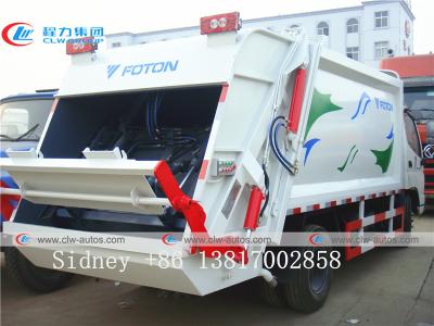 Cina Camion di immondizia del compattatore di Foton Ollin 8cbm 4X2 per la raccolta di rifiuti della città in vendita