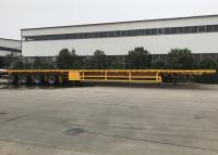 China 3 Axle Extendable Flatbed Semi Trailer 22m Length 45T Payload Heavy Duty for sale