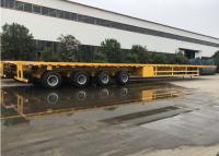 China 3 Axle Extendable Flatbed Semi Trailer 22m Length 45T Payload Heavy Duty for sale