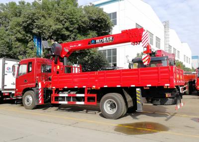 China Dongfeng Tianjin 4x2 6 Wheeler Truck Mounted CLW Straight Boom Crane for sale