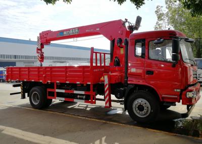 China Dongfeng Tianjin 4x2 6 Wheeler Truck Mounted CLW Straight Boom Crane for sale