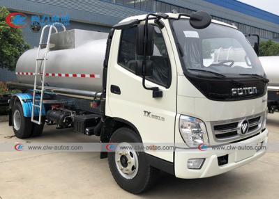 China FOTON AUMARK 4x2 RHD 5000L Food Grade SS304 Drinking Water Truck for sale