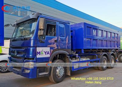 China Howo 6x4 20T Roll Off Hydraulic Hooklift Garbage Collection Truck for sale