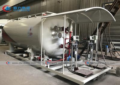 China ASME Explosion Proof Mobile LPG Refilling Plant With 2 Filling Weight Scale for sale