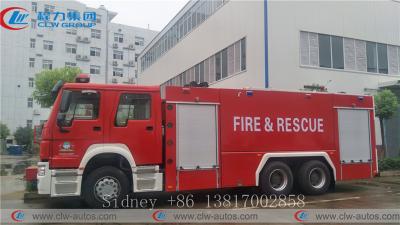 China LHD RHD Sinotruk Howo 6x4 371HP Fire Rescue Truck for sale