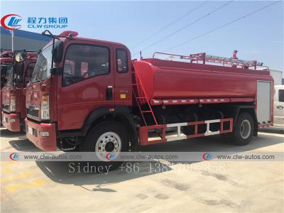 Cina Camion di estinzione di incendio del serbatoio di acqua di Sinotruk Howo 4x2 4CBM in vendita