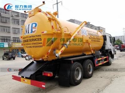 Cina Camion di aspirazione delle acque luride di vuoto di Sinotruk HOWO 6x4 15cbm 16cbm 18cbm 20cbm in vendita