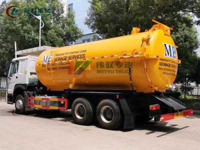 Cina Camion di aspirazione delle acque luride di vuoto di Sinotruk HOWO 6x4 15cbm 16cbm 18cbm 20cbm in vendita