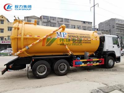 Cina Camion di aspirazione delle acque luride di vuoto di Sinotruk HOWO 6x4 15cbm 16cbm 18cbm 20cbm in vendita