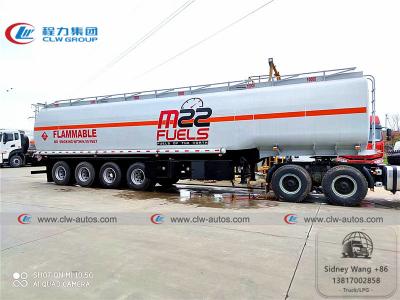 China 4 Axle 60000L Carbon Steel Q235 Fuel Tanker Truck for sale