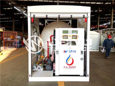 China Planta de embotellamiento montada resbalón del LPG 5T 10000L para el relleno del cilindro en venta