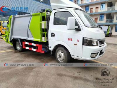 Cina Camion del compattatore di rifiuti del caricatore della parte posteriore di Dongfeng Tuyi 4x2 5000L 3T 4T in vendita