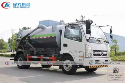 China KAMA 4x2 5000L Vacuum Sewage Suction Truck For Sanitation Services for sale