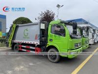 China 8cbm 120HP Left Hand Drive Refuse Compactor Truck Garbage Collection Sanitation Vehicle for sale