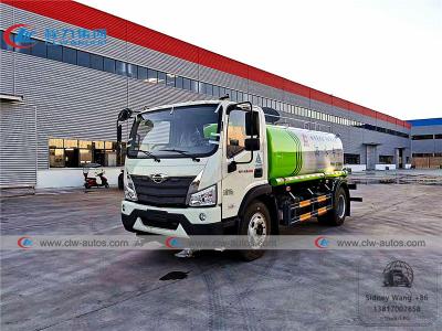 China Foton Forland 8cbm Water Sprinkler Truck With High Pressure Water Cannon for sale