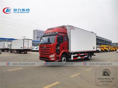 China 10T FAW 4x2 Refrigerated Van Truck With Carrier Hanxue Thermo King Freezer Unit for sale