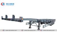 China 40FT 45FT 3 Axle 45T Flatbed Skeleton Trailer for Container Loading for sale