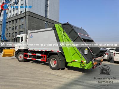 Cina Dongfeng 12000 litri di camion del compattatore di rifiuti con la pala della neve in vendita