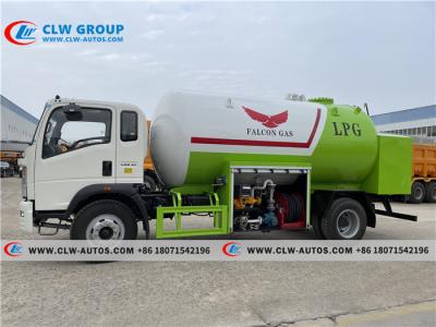 Cina Autocisterna del camion GPL del bobtail del propano di HOWO 8tons in vendita